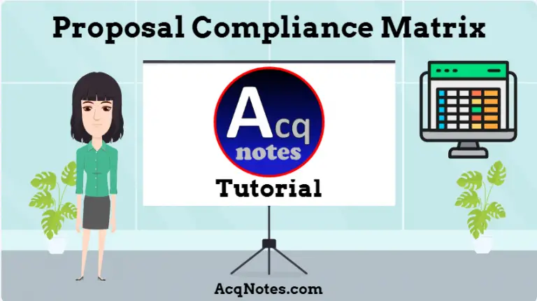 Proposal Compliance Matrix Thumbnail - AcqNotes